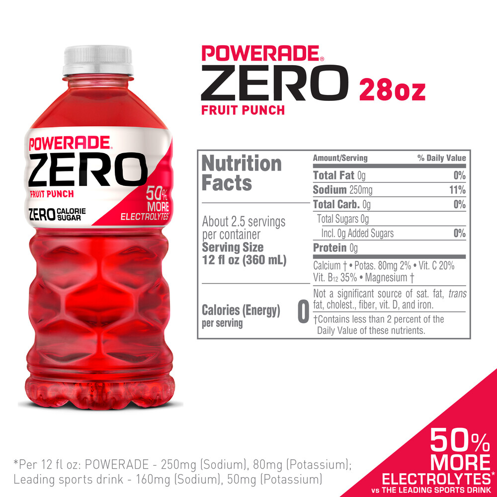 Powerade Fruit Punch Sports Drink-Nutrition-Facts