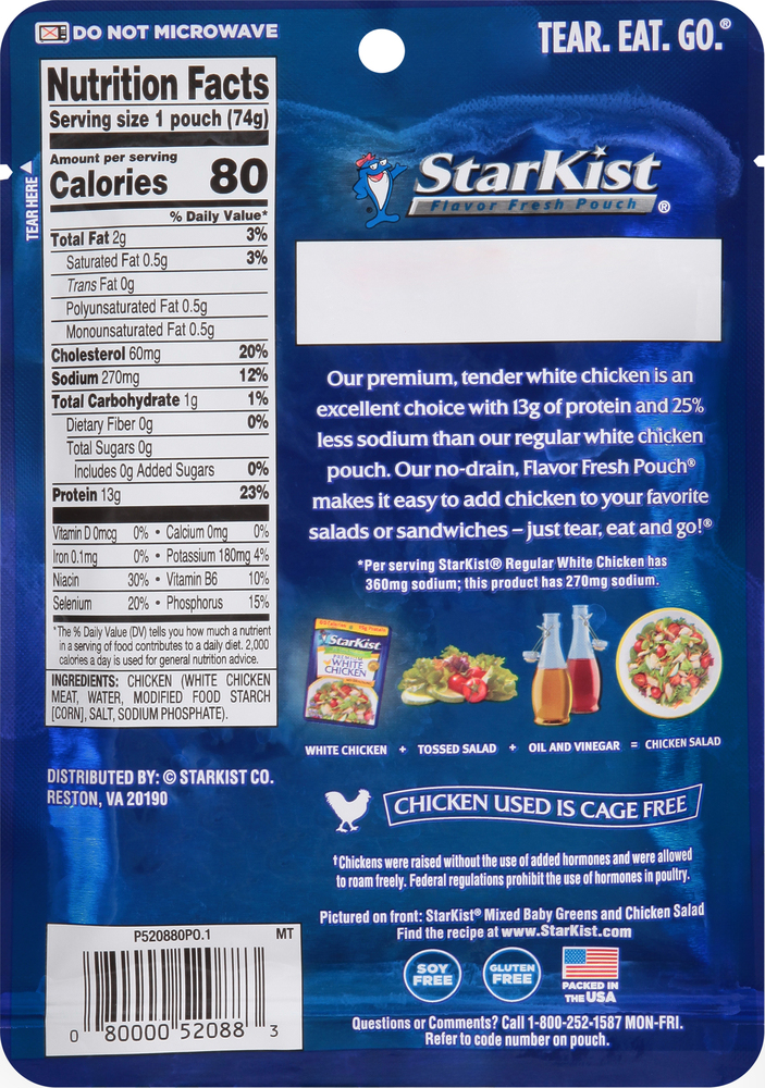 StarKist White Chicken, Premium-Planogram-Back