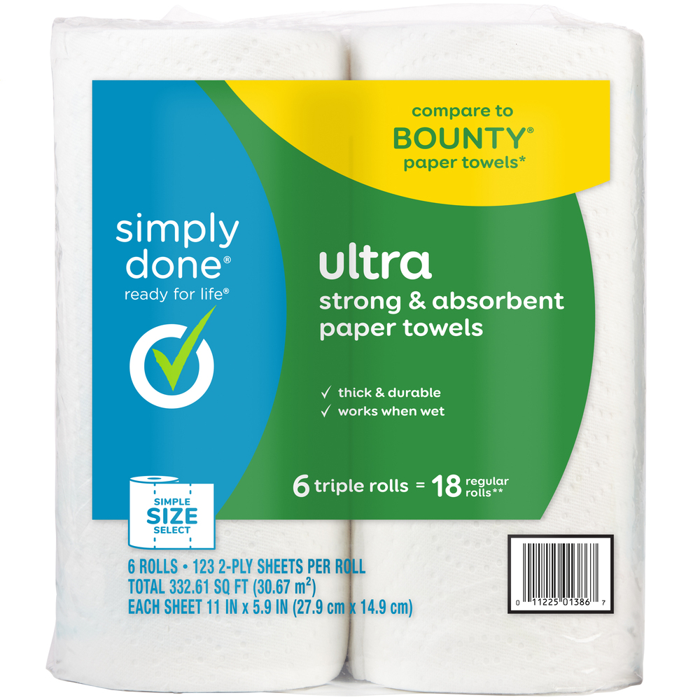 Simply Done Paper Towels, Simple Size Select, Ultra, 2 Ply-Planogram-Right