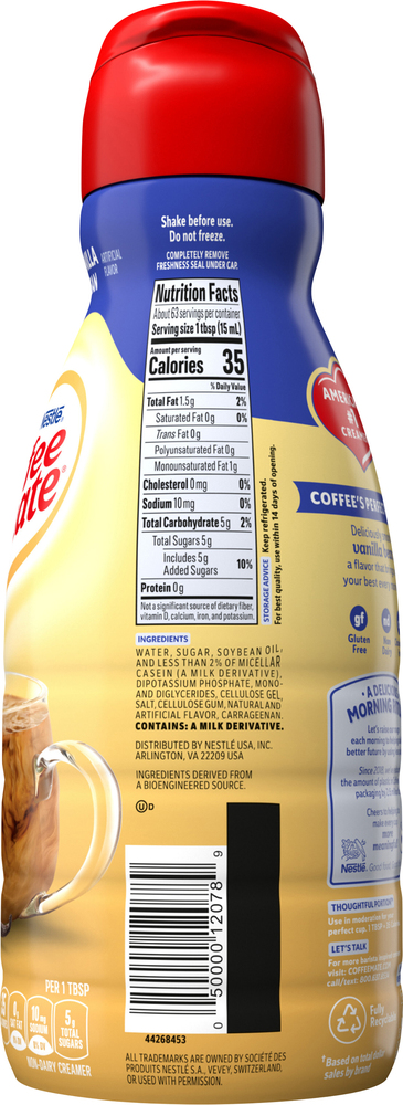 Coffee-Mate Coffee Creamer, Vanilla Bean-Planogram-Right