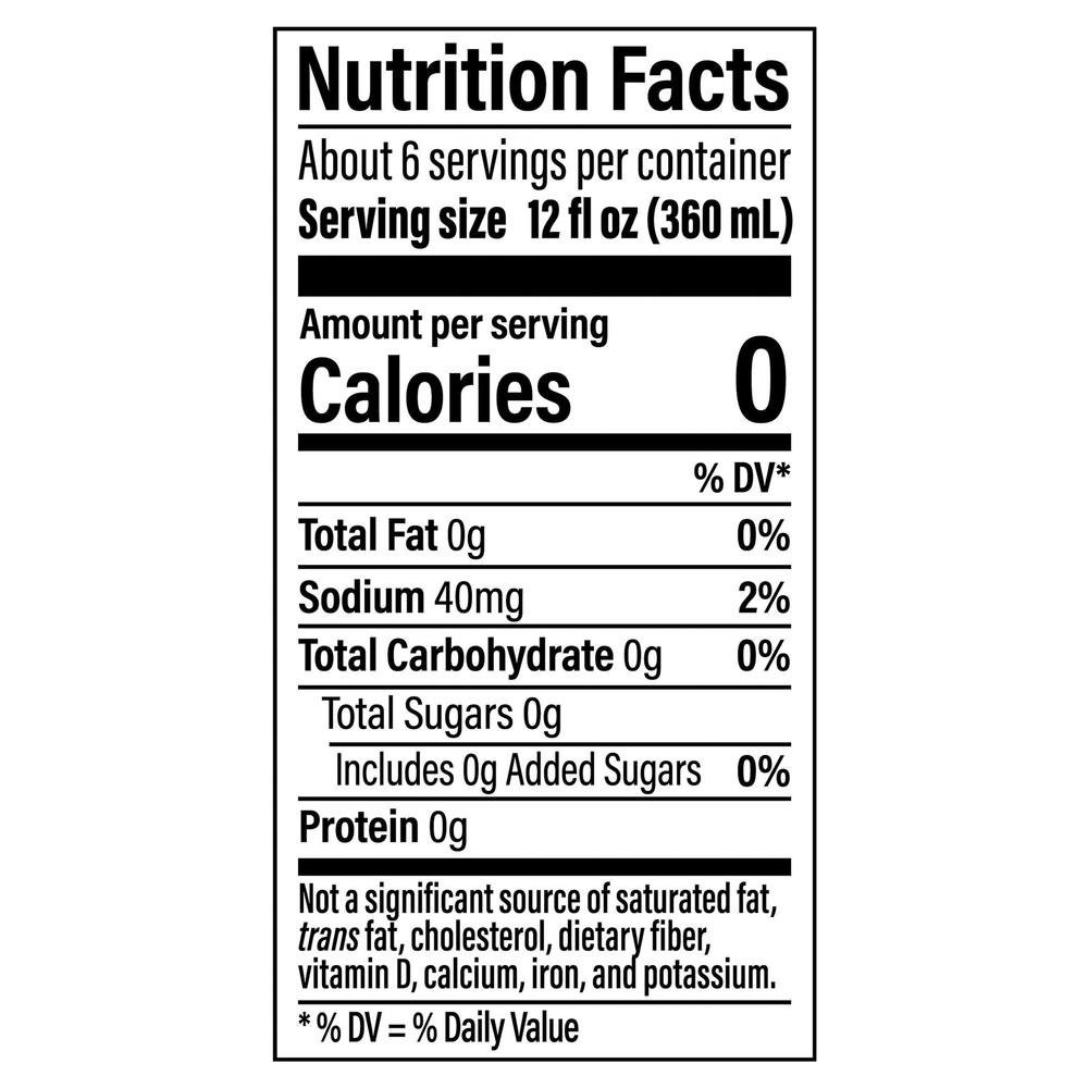 Pepsi Cola, Zero Sugar-Nutrition-Facts