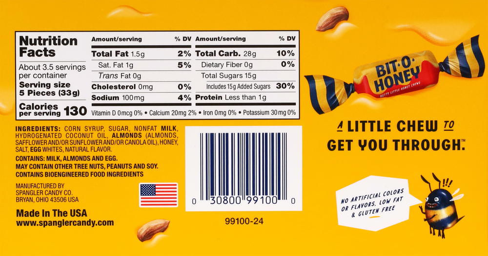 Bit-O-Honey Honey Chews-Planogram-Back