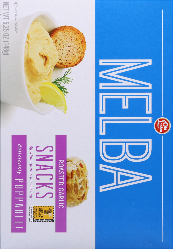 Old London Old London Melba Roasted Garlic Snacks-Planogram-Back