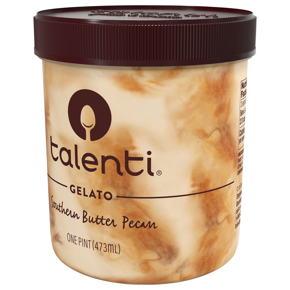 Talenti Gelato, Southern Butter Pecan-Front-Right-Elevated