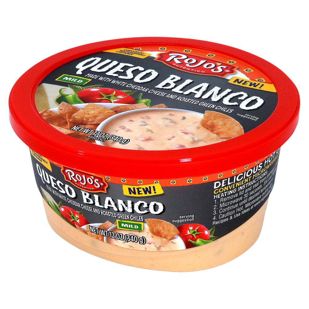 Rojo's Dip, Queso Blanco, Mild-Front-Right-Elevated