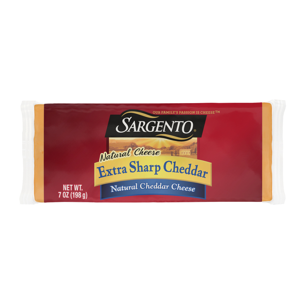 Sargento Cheese, Extra Sharp Cheddar-Hero