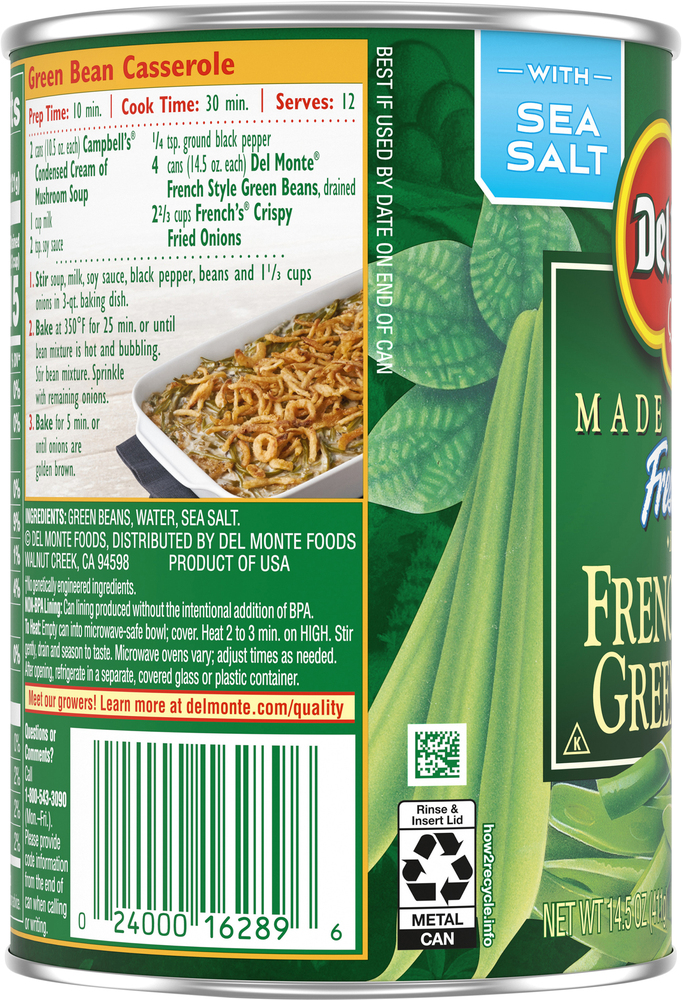 how to cook green beans del monte