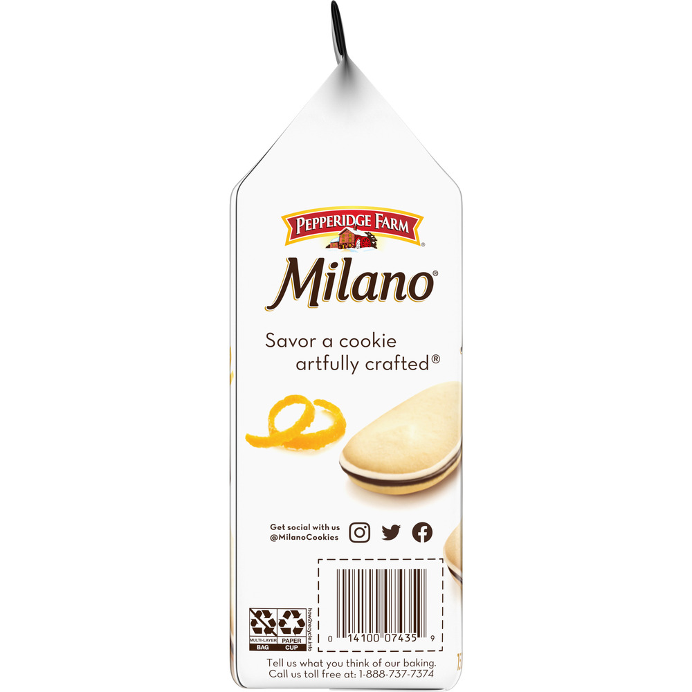 Pepperidge Farm® Milano® Orange Chocolate Cookies-Planogram-Left