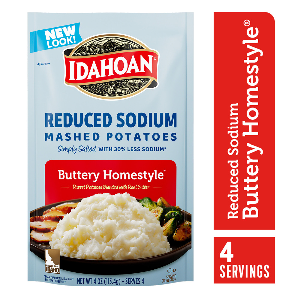 Idahoan Buttery Homestyle® Reduced Sodium Mashed Potatoes-Main