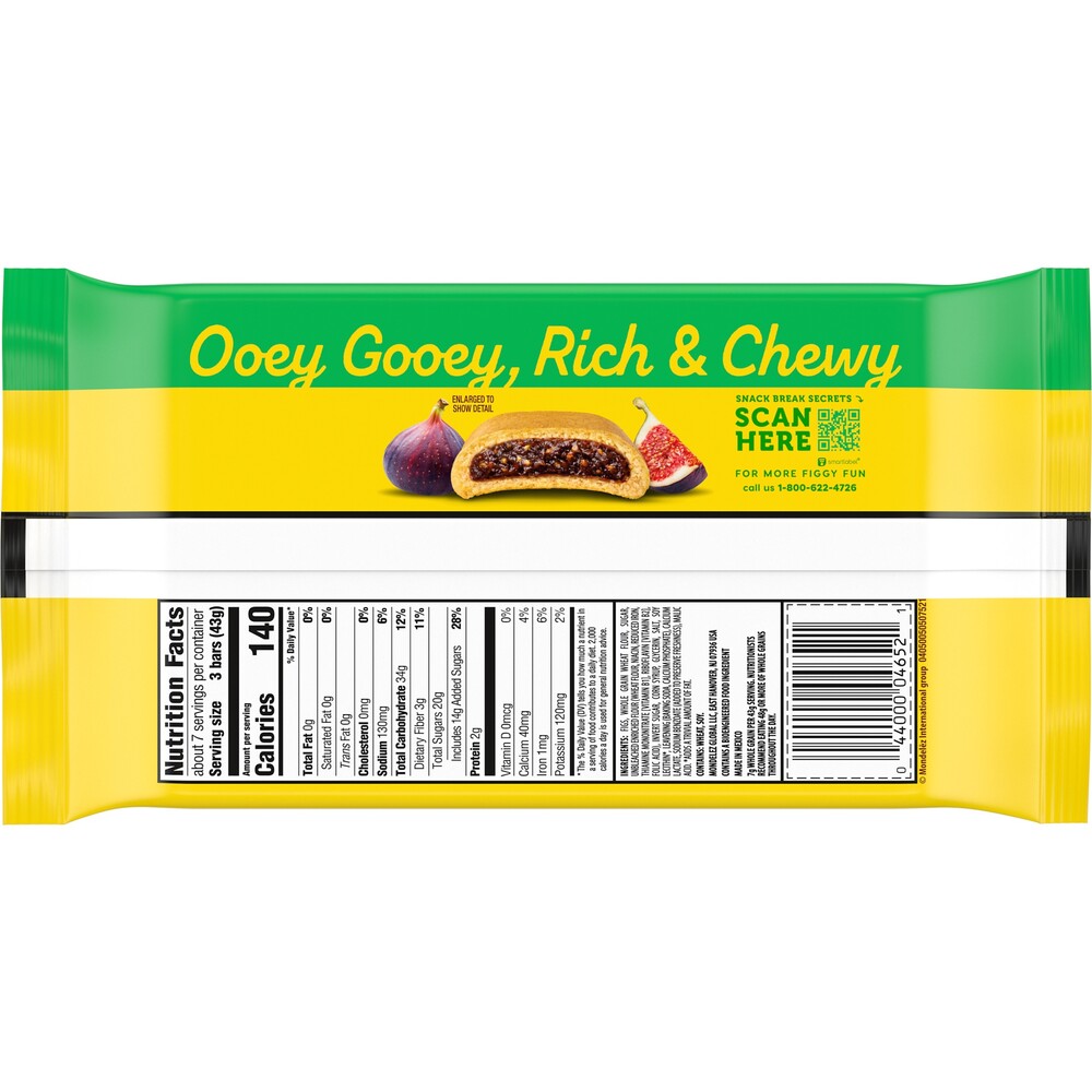 NEWTONS Fat Free Soft & Fruit Chewy Fig Cookies, (Fig Bars), 10 oz ...