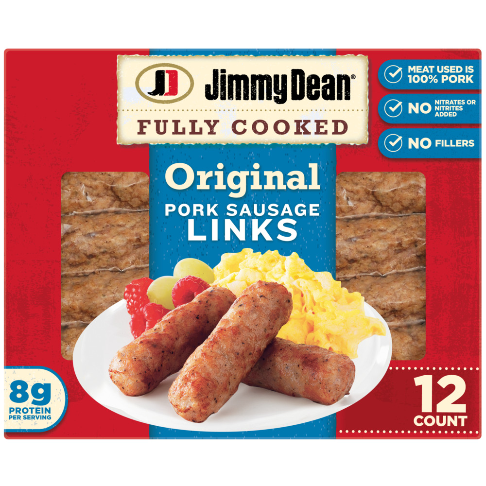 JIMMY DEAN Fully Cooked Original Pork Sausage Links-Main