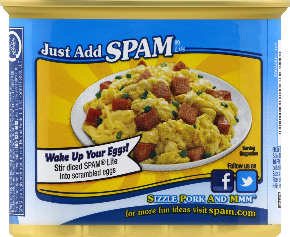 Spam Spam, Lite-Planogram-Back
