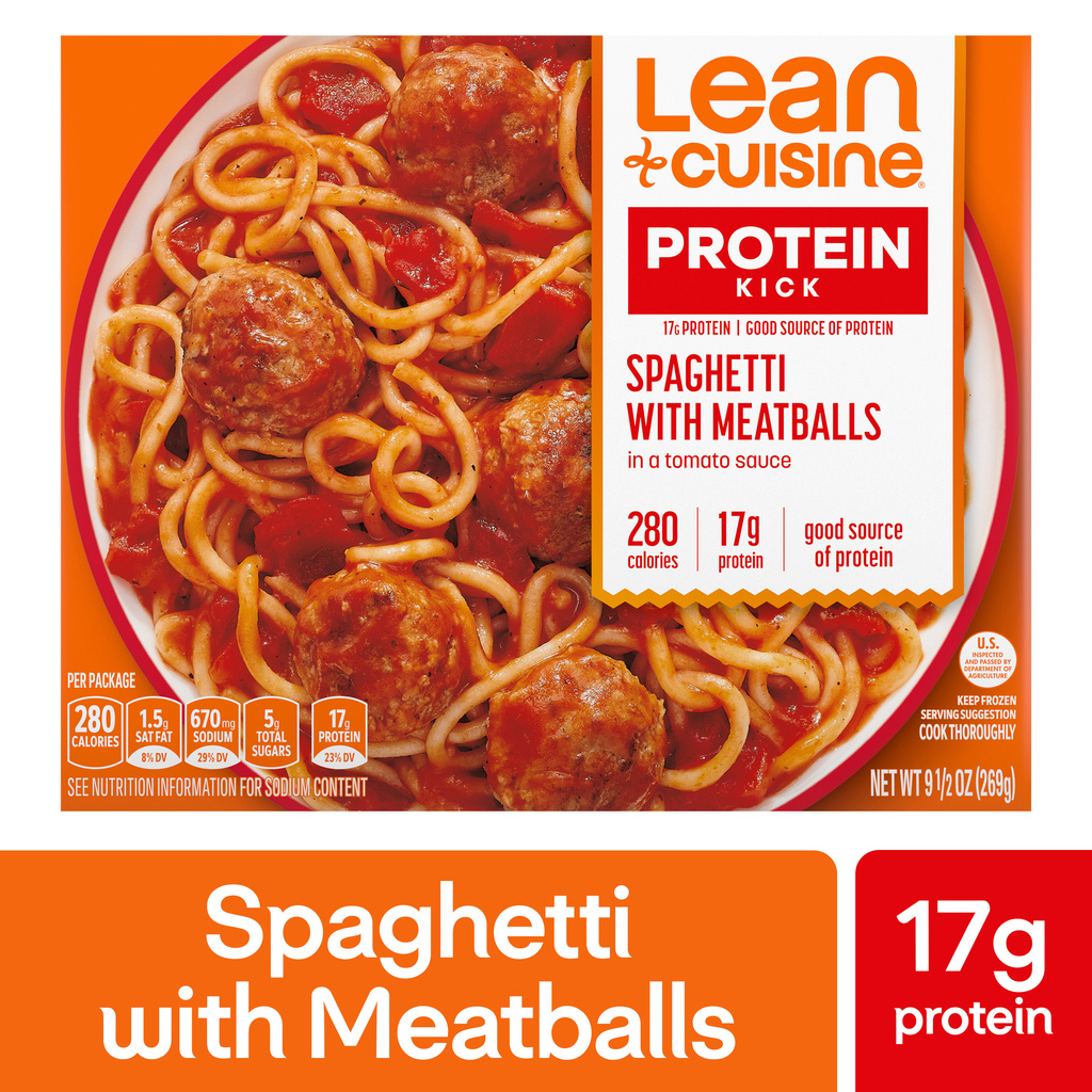 Lean Cuisine Protein Kick Spaghetti, with Meatballs-Hero