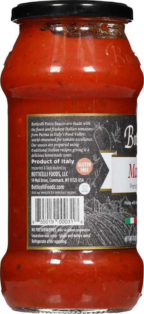 Botticelli Pasta Sauce, Premium, Marinara-Planogram-Left