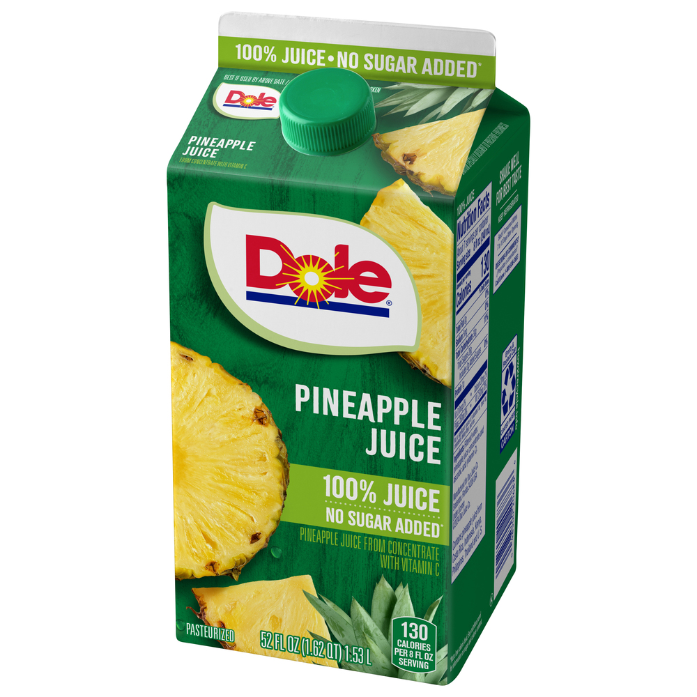 Dole 100% Juice, Pineapple-Front-Right-Elevated