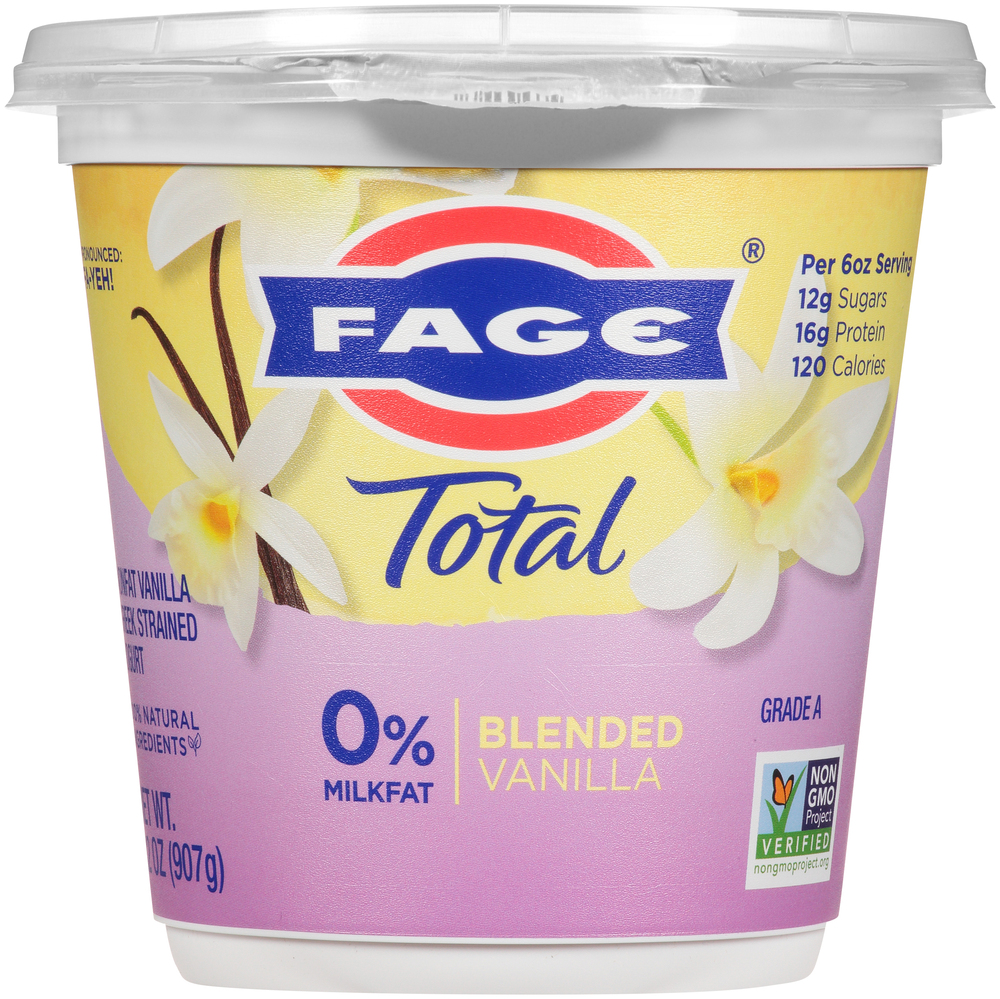 Fage Yogurt, Greek, Nonfat, Vanilla, Strained, Blended-Main