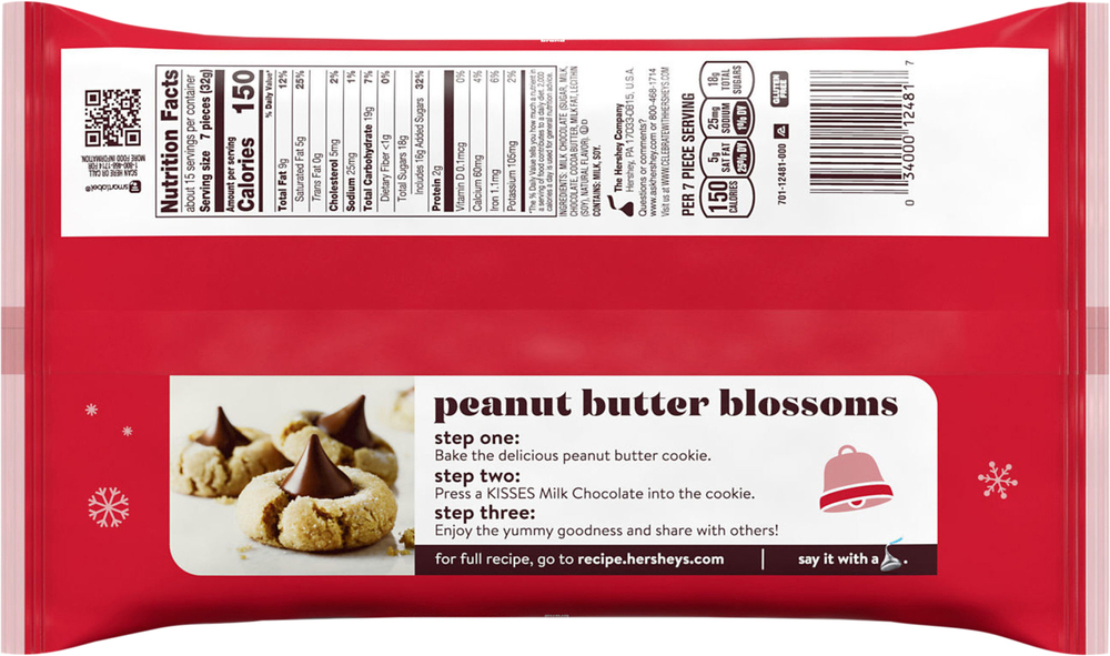 Hershey's Kisses Milk Chocolate-Planogram-Back