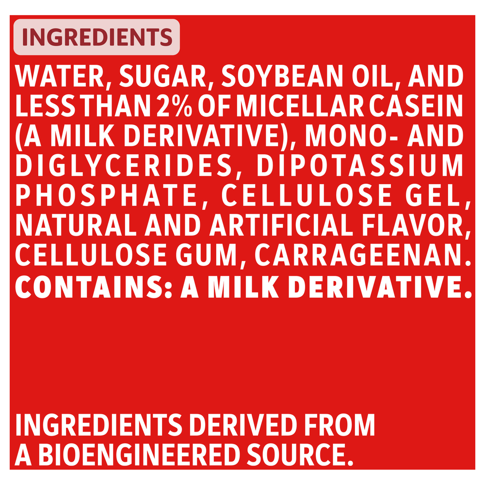 Coffee-Mate Creamer, Non-Dairy, Peppermint Mocha-Ingredients