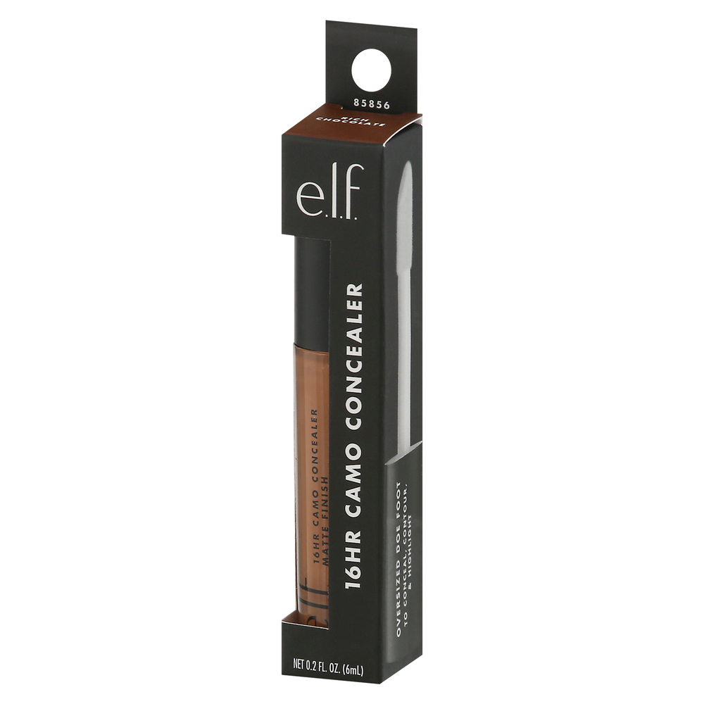 e.l.f. Camo Concealer, 16hr, Rich Chocolate-Front-Right-Elevated