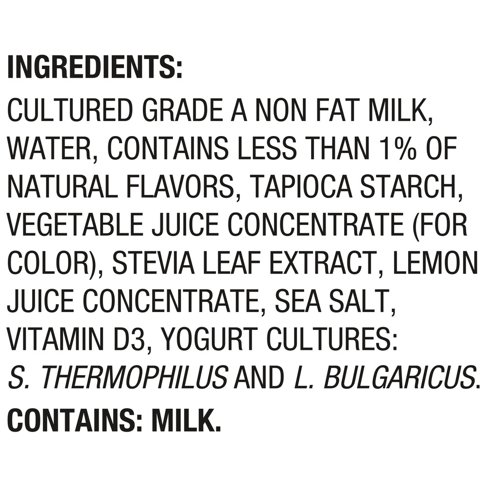 Oikos Triple Zero Yogurt, Nonfat, Blended, Greek, Cherry Flavored, 4 ...