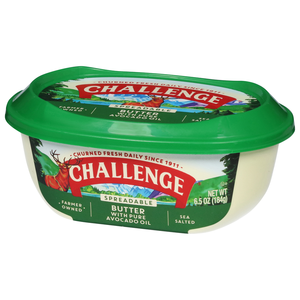Challenge Butter, with Pure Avocado Oil, Sea Salted, Spreadable-Front ...