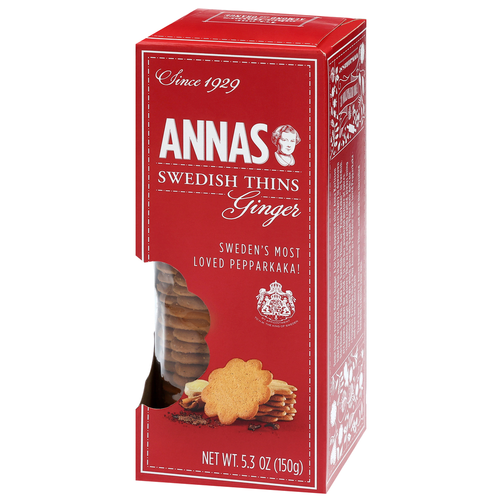 Annas Swedish Thins, Ginger-Front-Right-Elevated
