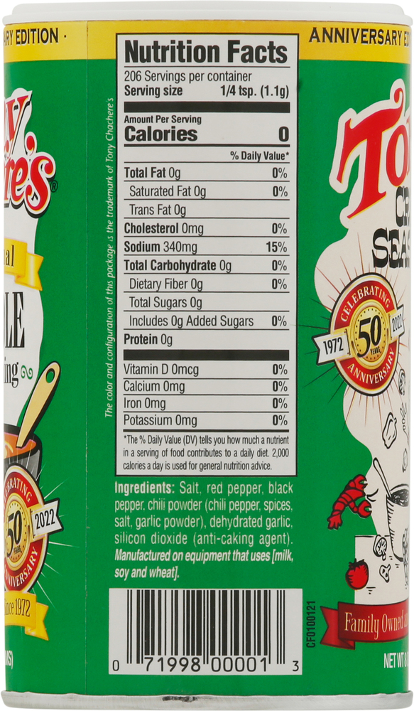 Tony Chachere's Creole Seasoning, Original-Planogram-Left