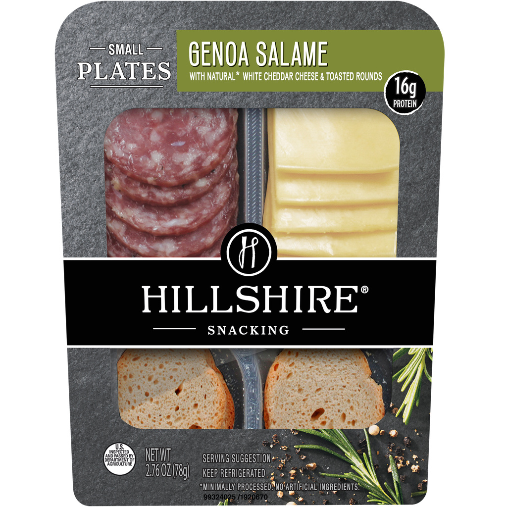 Hillshire Snacking Snacking Small Plates, Genoa Salami Deli Lunch Meat ...