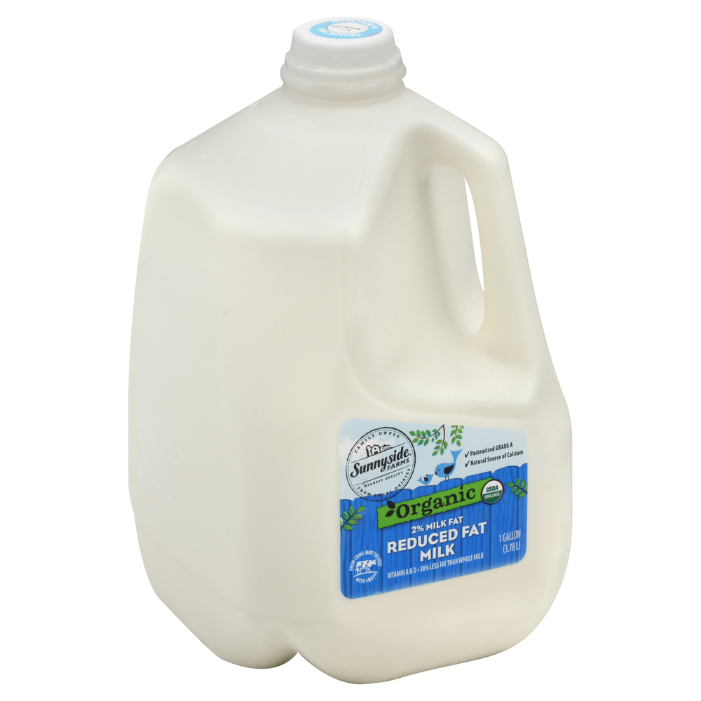 Sunnyside Farms Milk, Reduced Fat, Organic, 2% Milk Fat-Main