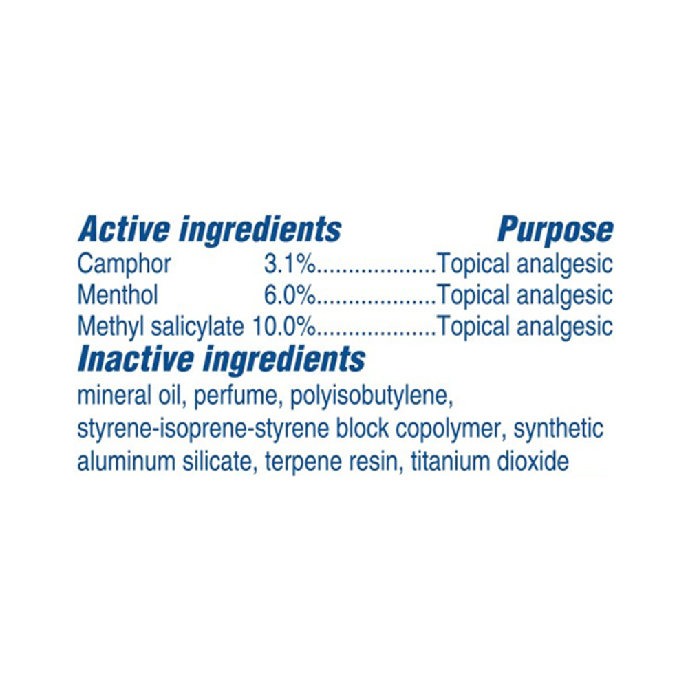 Salonpas Pain Relieving Patch, Large-Ingredients