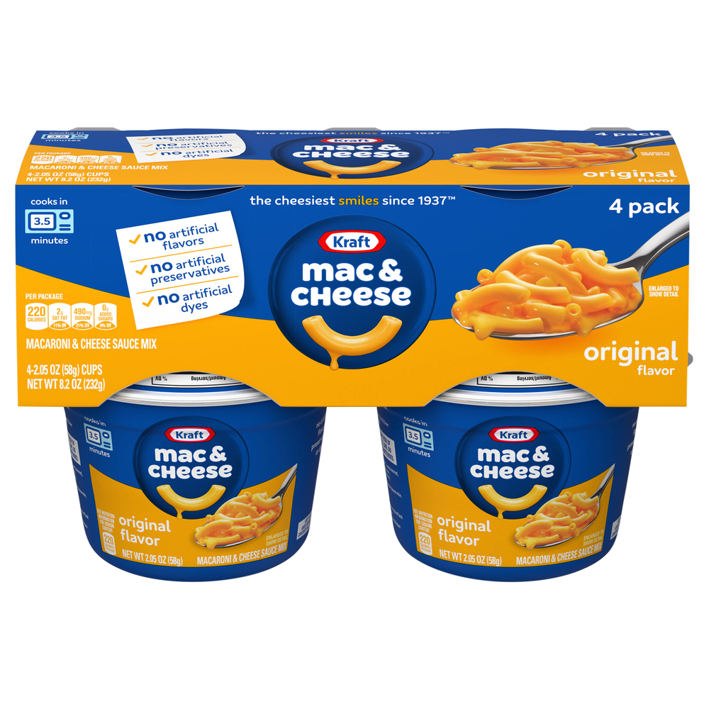 Kraft Mac & Cheese, Original Flavor, 4 Pack-Main