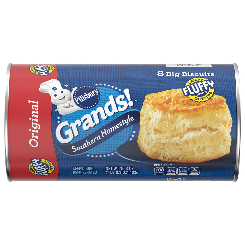 Pillsbury Grands! Biscuits, Original, Southern Homestyle, Big-Main