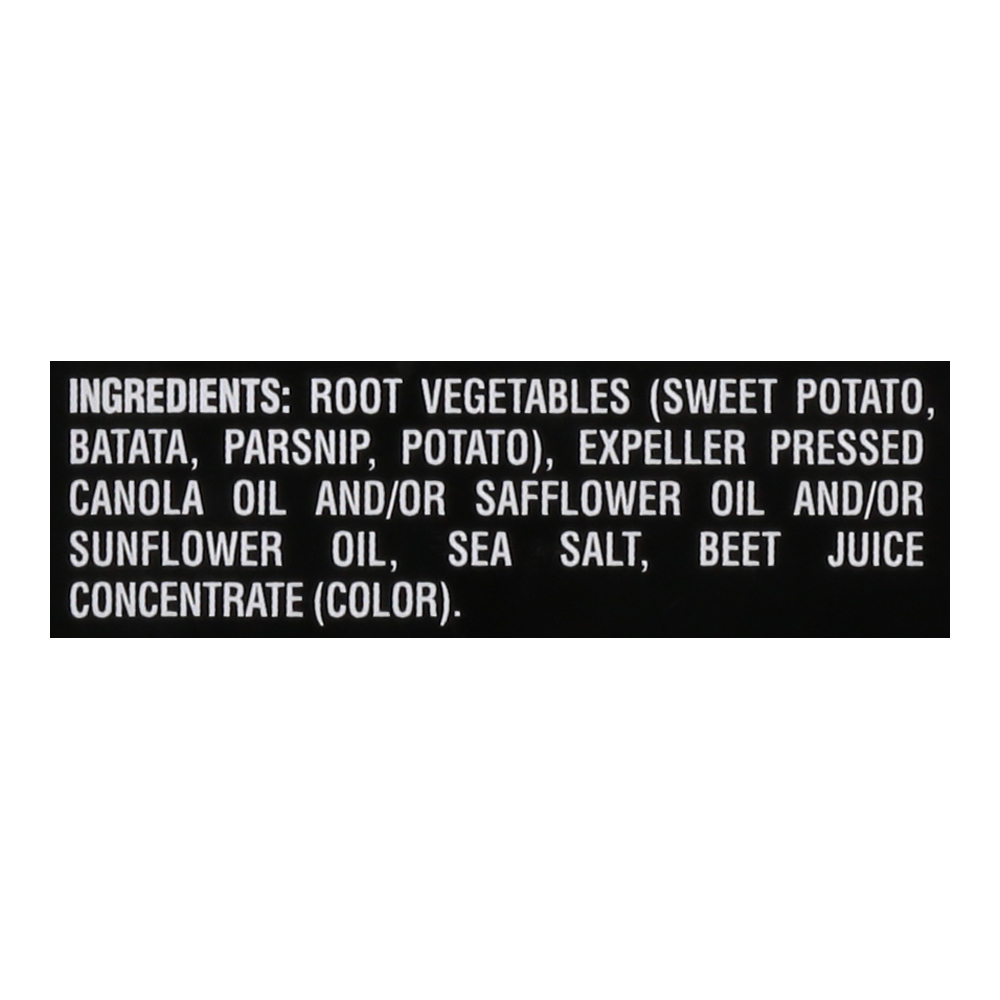 Terra Vegetable Chips, Real, Sea Salt, Original-Ingredients