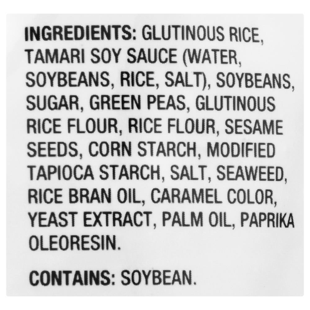 Hapi Snacks Tokyo Mix Snacks, Traditional, Arare Rice Crackers-Ingredients