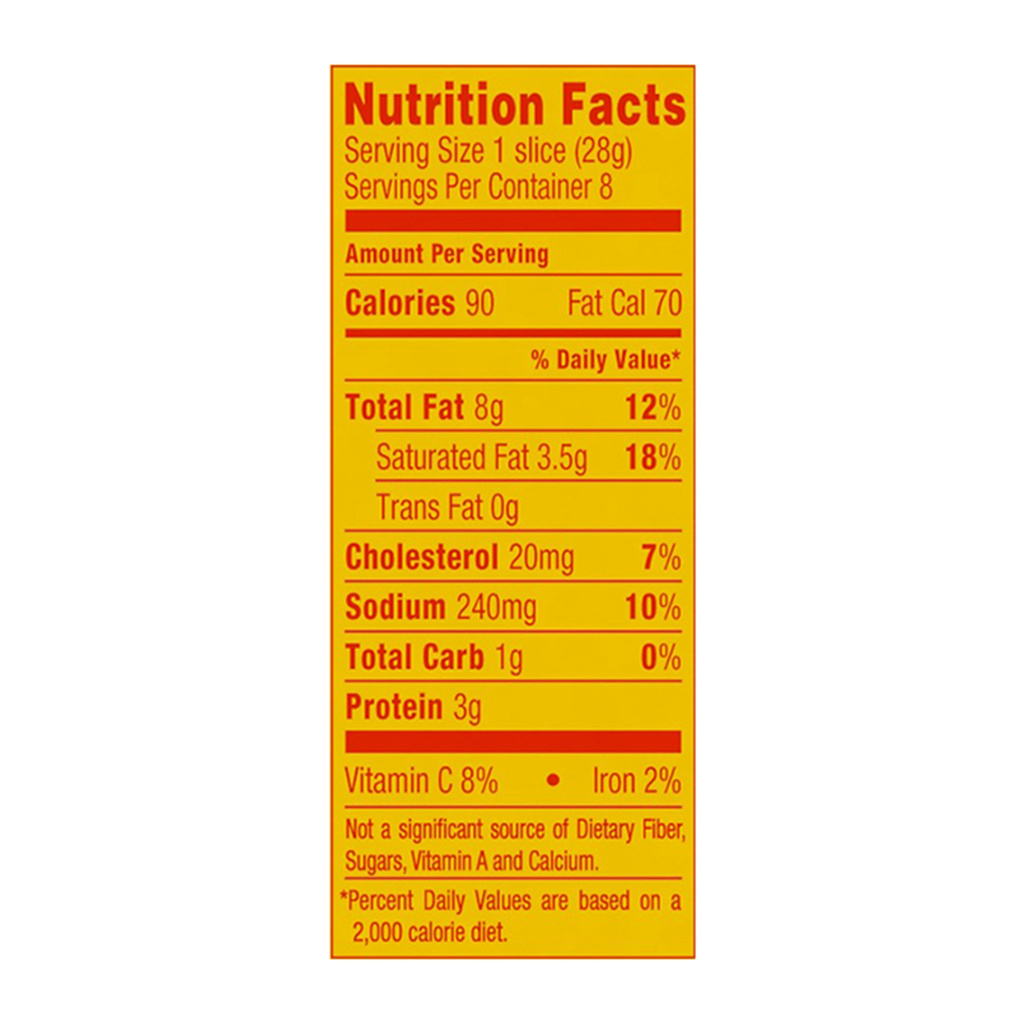 Oscar Mayer Original Beef Bologna-Nutrition-Facts