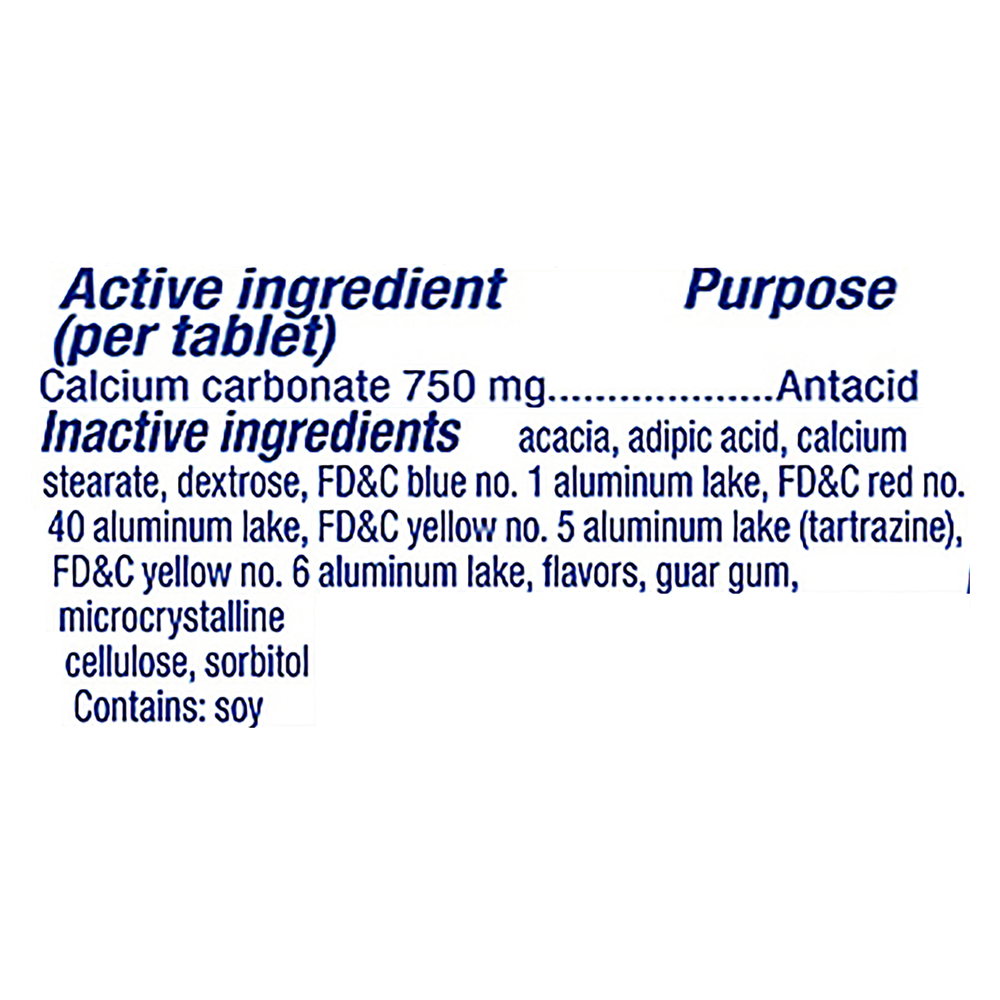 Tums Smoothies Antacid, Extra Strength 750, Chewable Tablets, Assorted ...