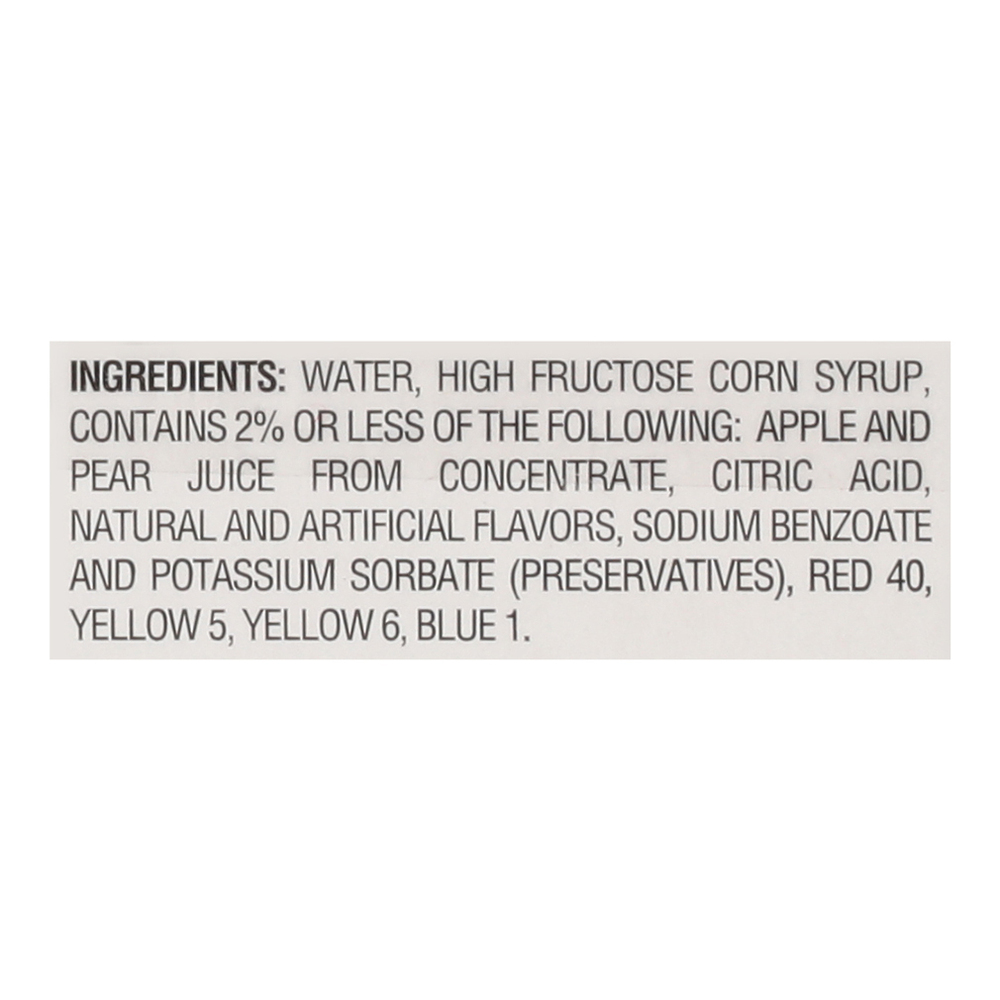 Otter Pops Ice Pops, Original-Ingredients