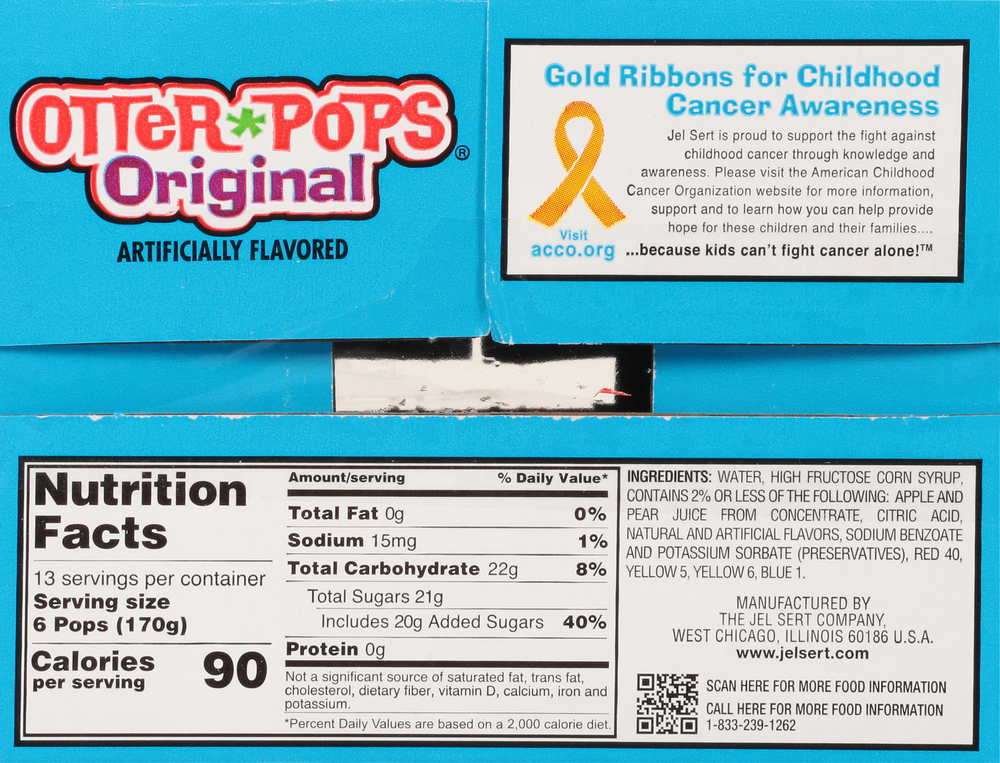 Otter Pops Ice Pops, Original-Planogram-Right