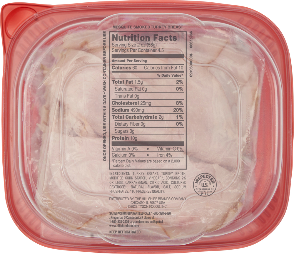 Hillshire Farm Hillshire Farm Ultra Thin Sliced Mesquite Smoked Turkey Breast Sandwich Meat, 9 ...