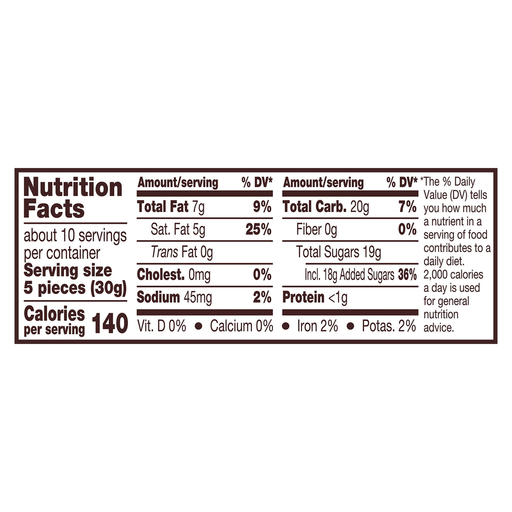 Rolo Candy, Share Pack-Nutrition-Facts