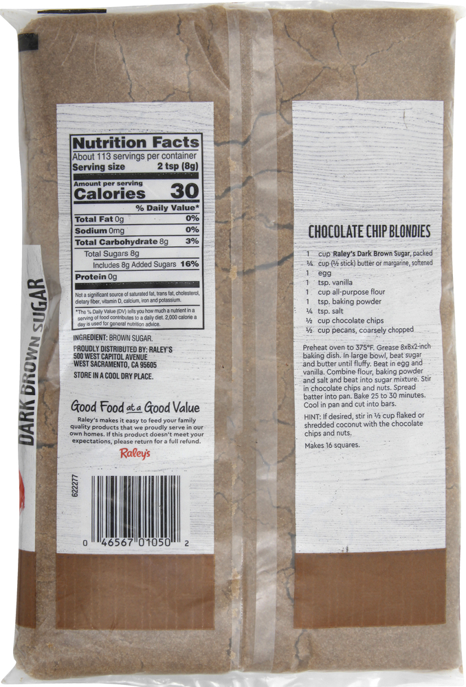 Raley's Dark Brown Sugar-Planogram-Back