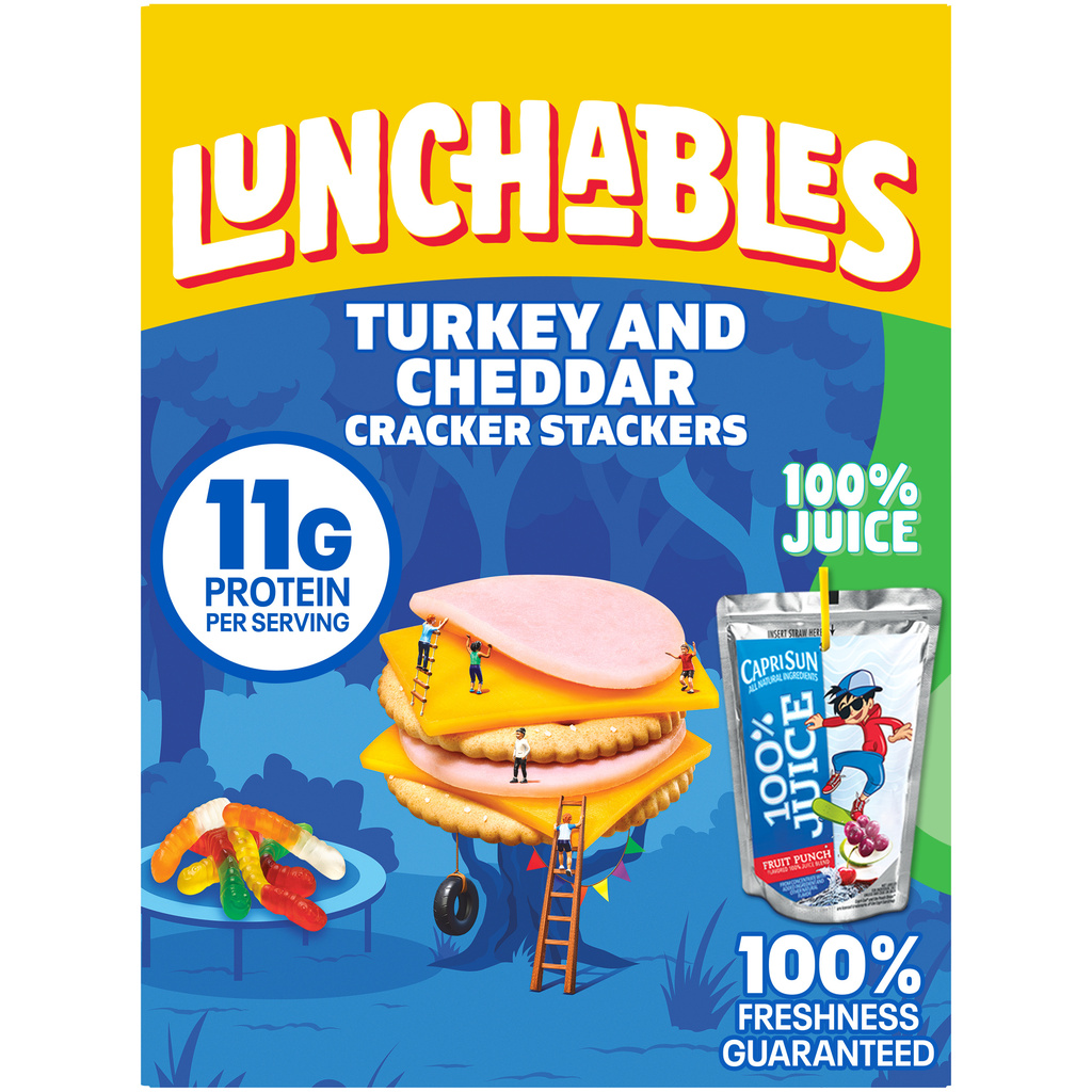 Lunchables Lunch Combinations, with Juice, Turkey & Cheddar Cracker ...