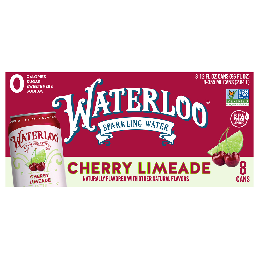 Waterloo Sparkling Water, Cherry Limeade-Main