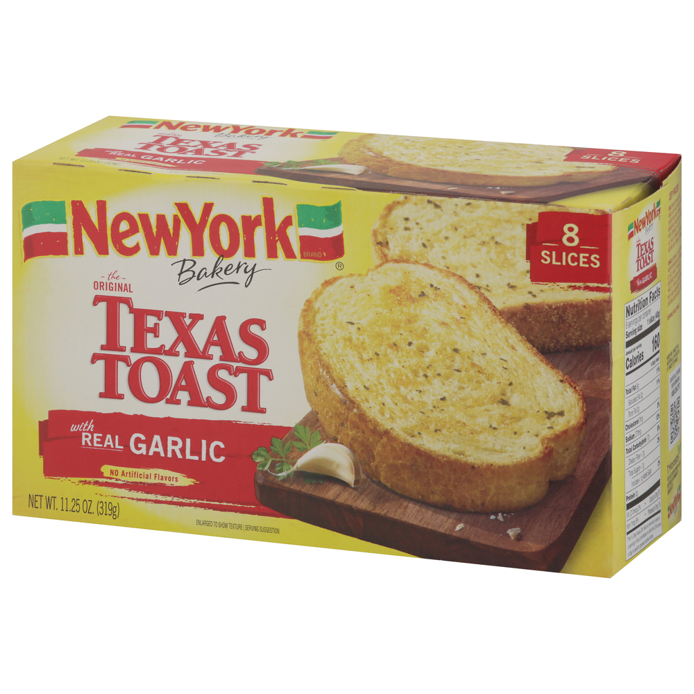 New York Bakery Texas Toast, with Real Garlic-Front-Right-Elevated