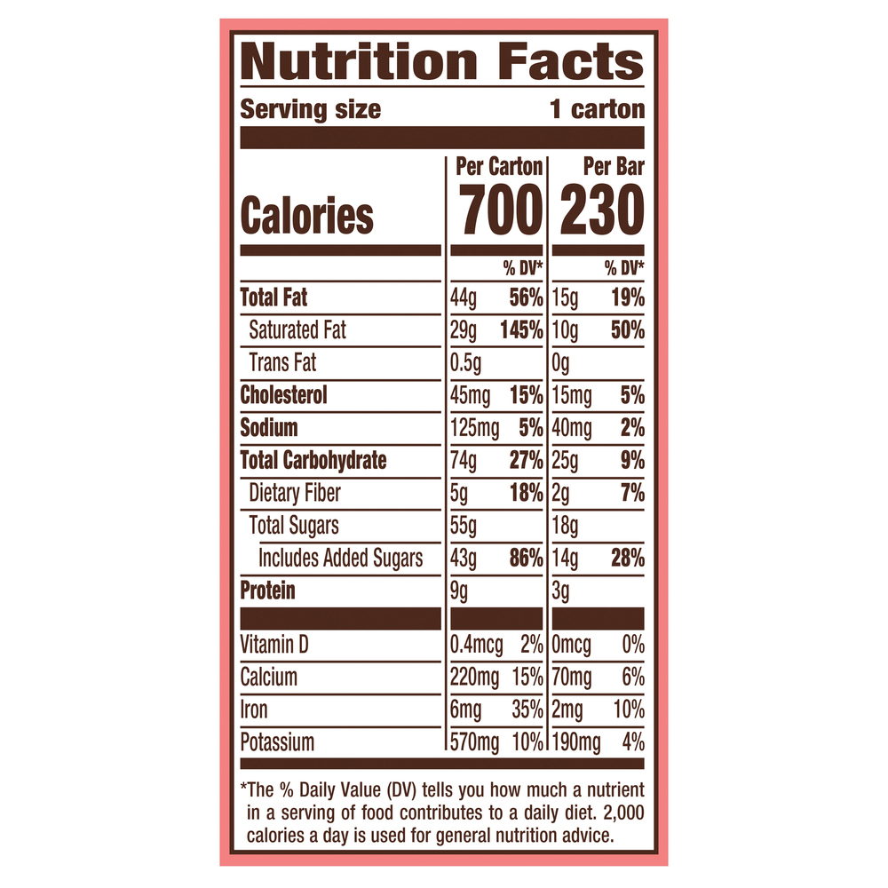 Magnum Ice Cream Bars, Double Raspberry, 3 Pack-Nutrition-Facts