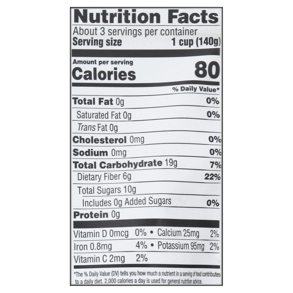 Wyman's Wild Blueberries-Nutrition-Facts