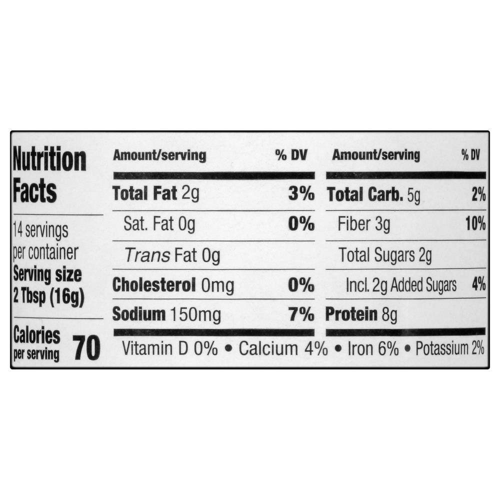 PBfit Peanut Butter Powder, Original-Nutrition-Facts