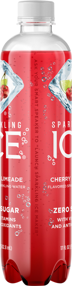 Sparkling Ice Sparkling Water, Zero Sugar, Cherry Limeade-Planogram-Left