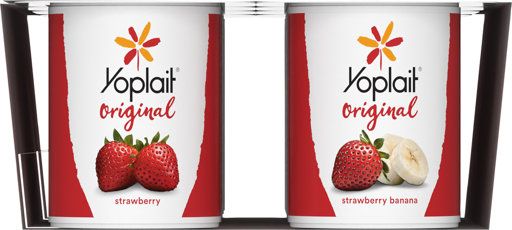 Yoplait Original Yogurt Strawberry Banana 320 Oz Tub Yoplait