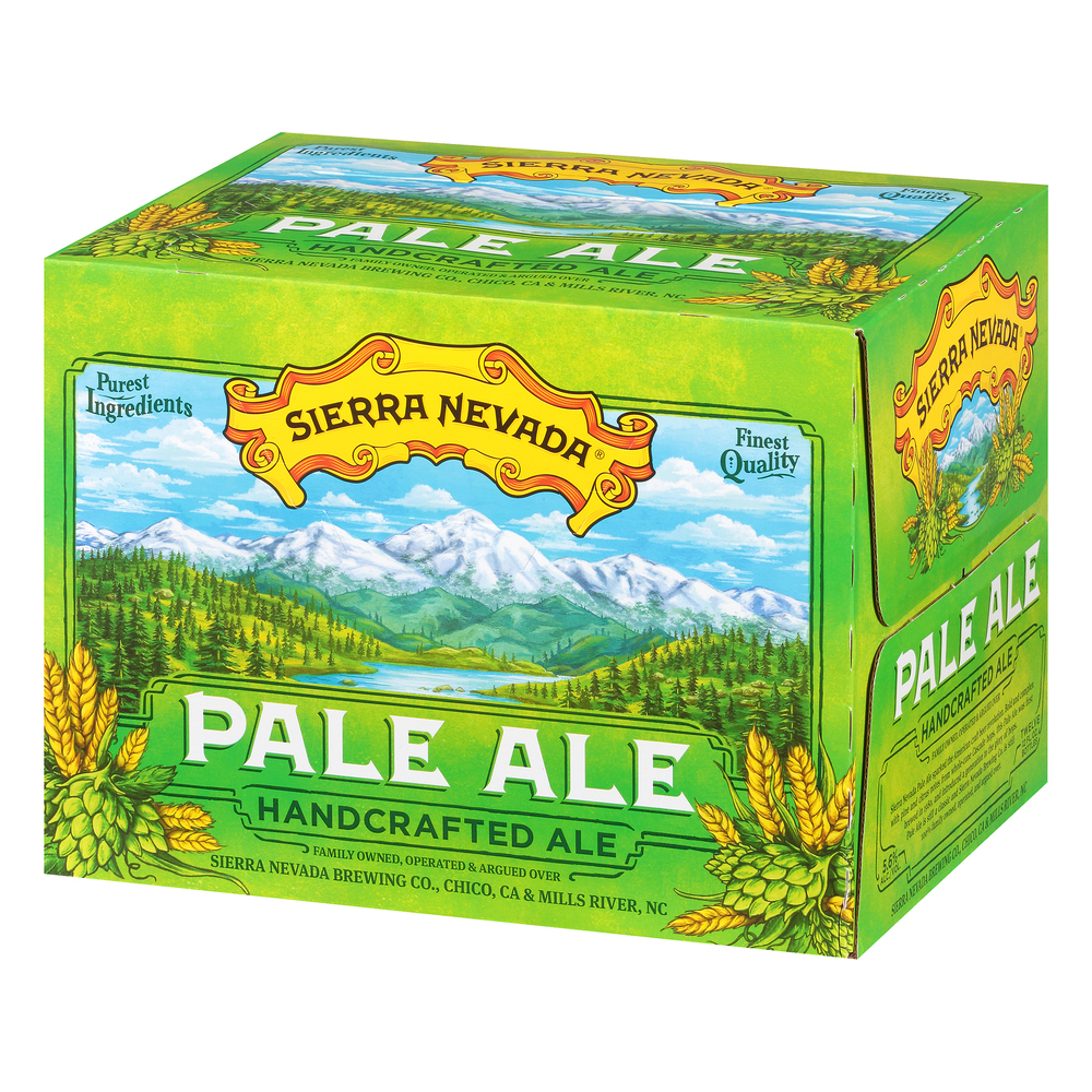 Sierra Nevada Beer, Pale Ale Craft Beer 12 Pack (12oz Bottles)-Front ...